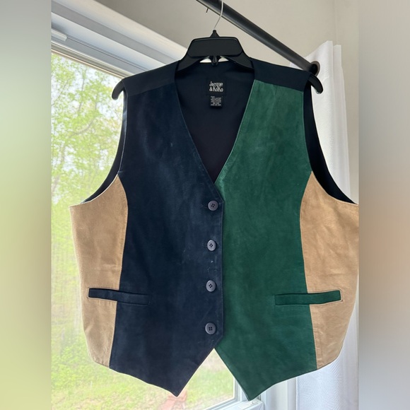 Jacque&Koko | Jackets & Coats | Vintage Jacque Koko Green Brown Navy ...